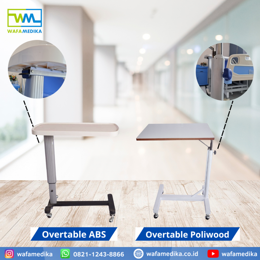Perbedaan Overtable ABS dan Overtable Poliwood - Wafa Medika