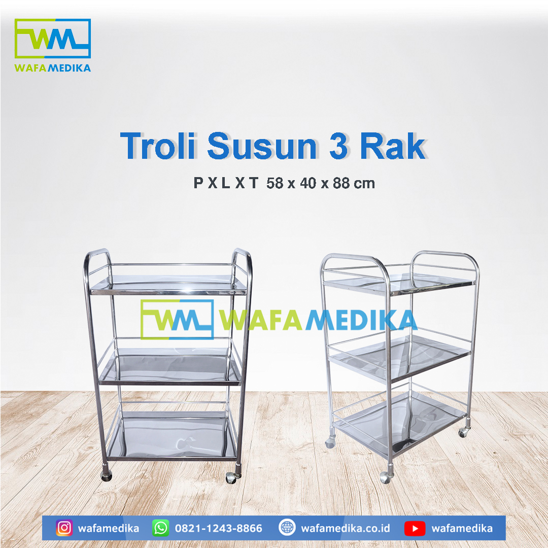 Macam-Macam Troli Rumah Sakit dan Fungsinya - Wafa Medika